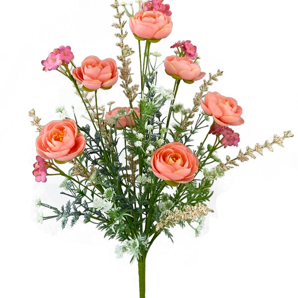 Peach Ranunculus - Etsy