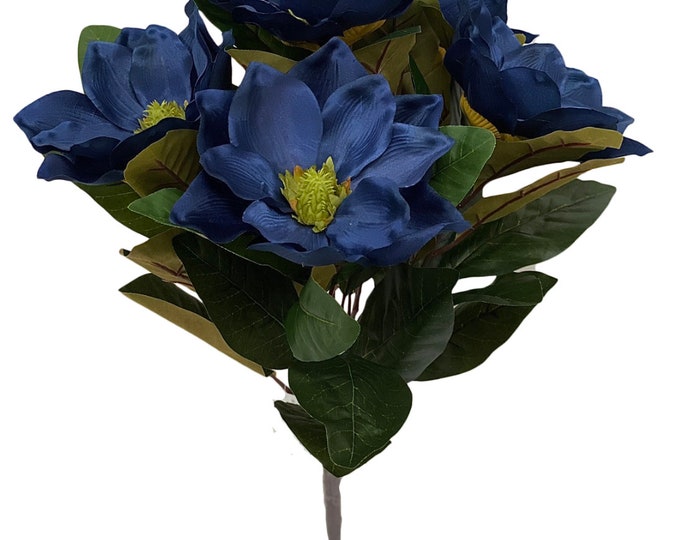 Magnolia Bush X 5, Blue Magnolia, Fall Floral, Blue Christmas ...