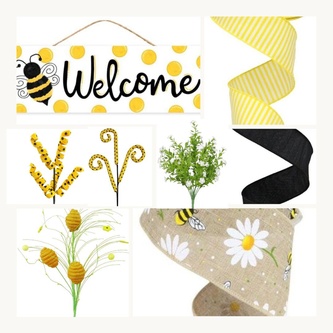 Bee Bundle, Wreath Bundles, Wreath Kits, Bee Decor, Summer Decor - Etsy