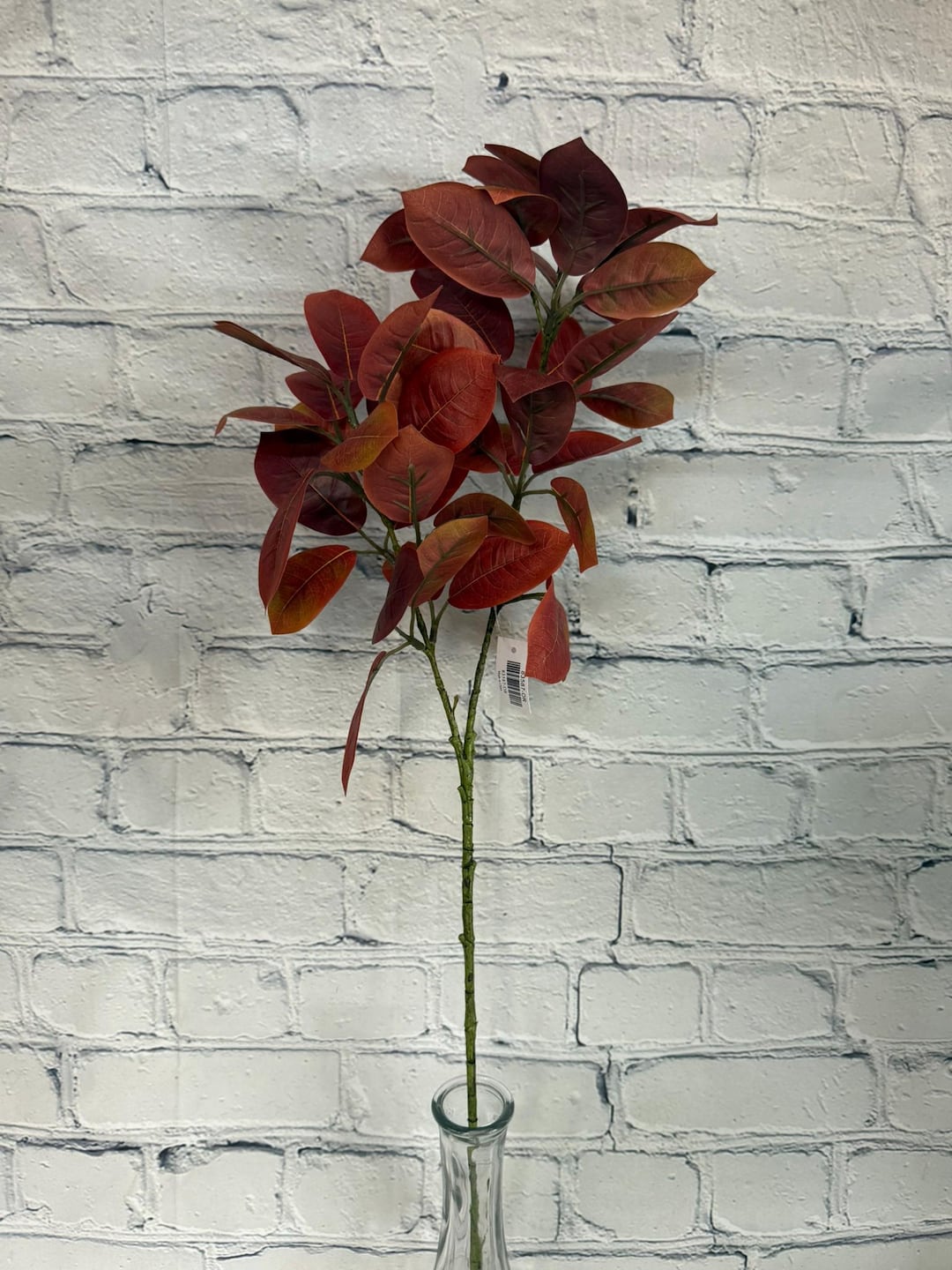Ficus Orange Printing Fall Spray 26" X 2, Fall Greenery Wreath ...
