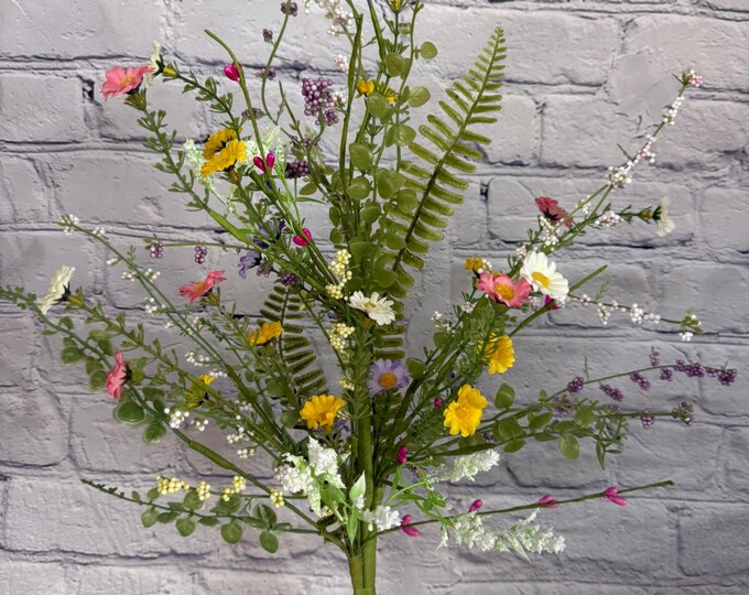 Spring Mini Flower, Orange Yellow Red 20”, Spring Mixed Floral, Spring ...