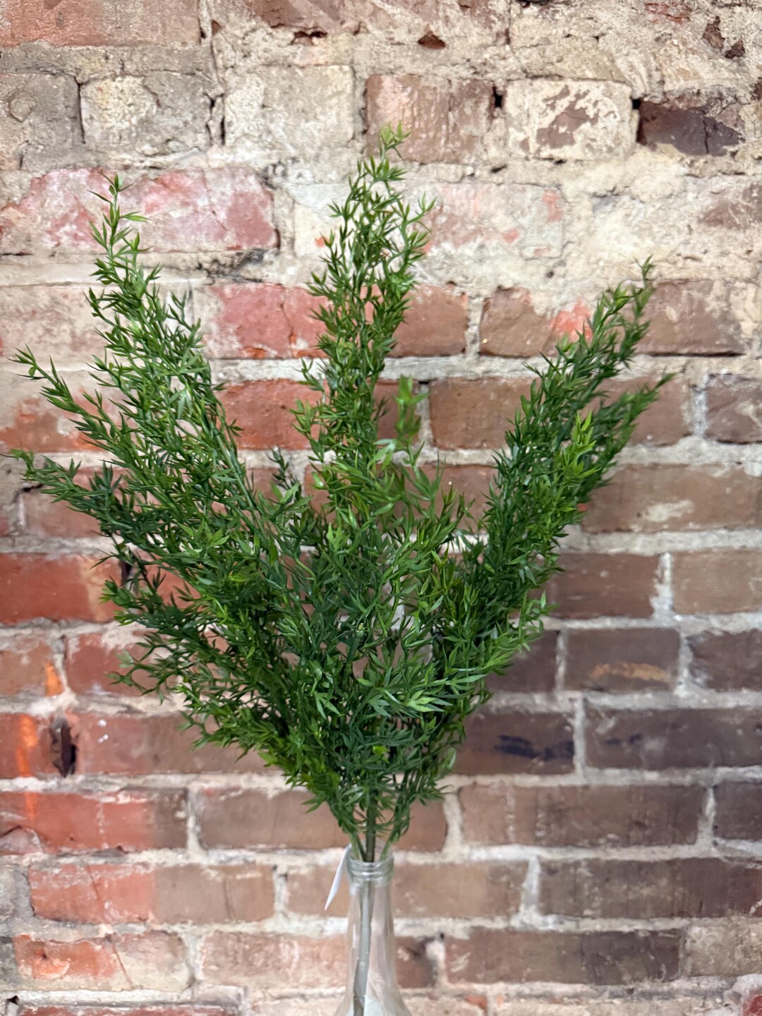 Greenery Filler, Plastic Mini Leaf Bush, 24.5", Dark Green, Spring ...