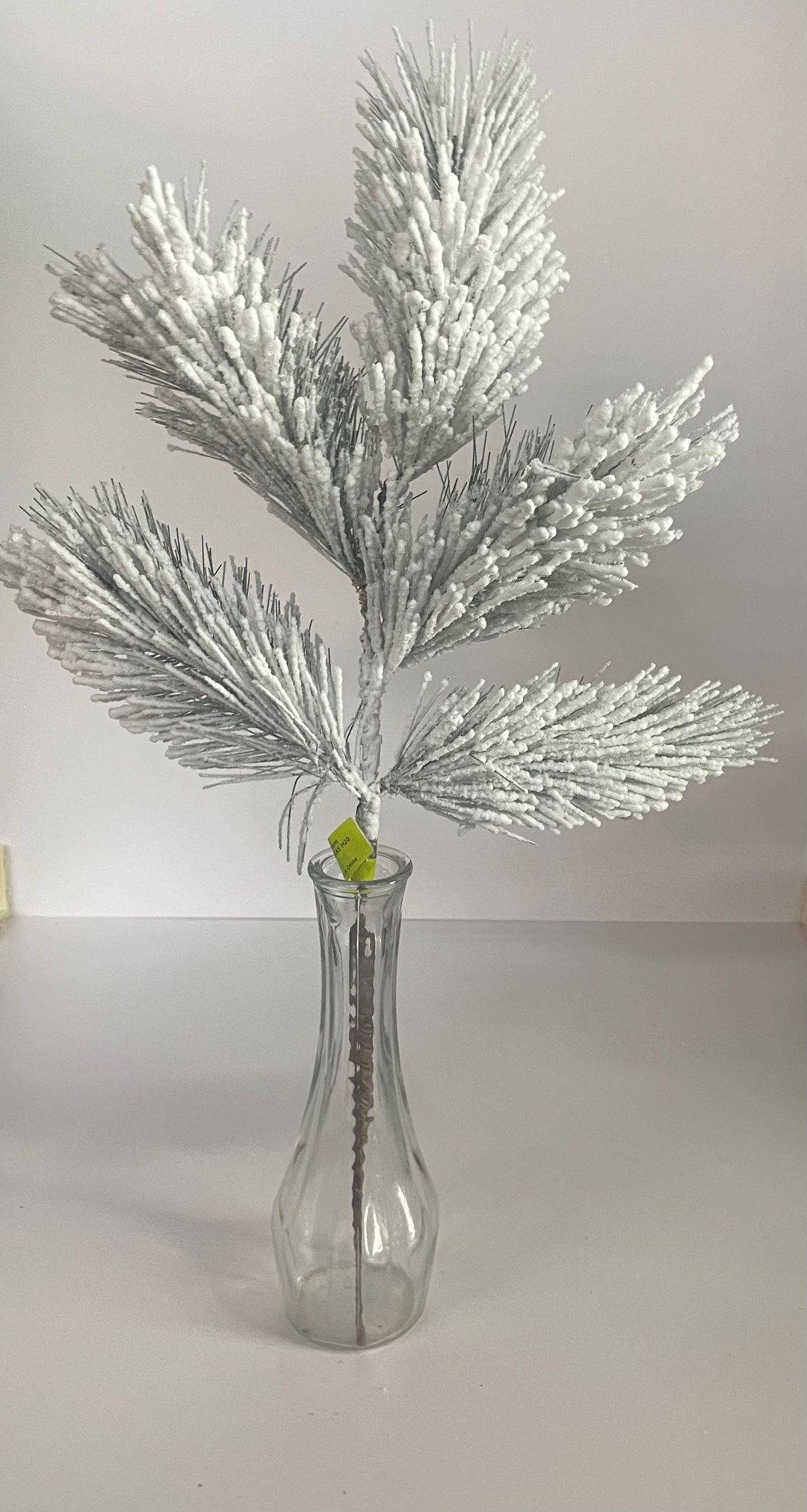 Flocked Pine Spray, Fairmont Pine, 20"", Winter Greenery, Wreath ...