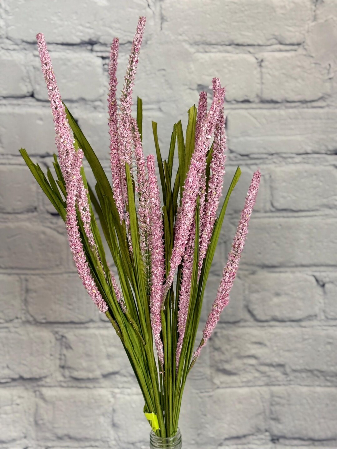 Pink Foxtail Bush With Greenery 24” Tall Spring and Easter Floral ...