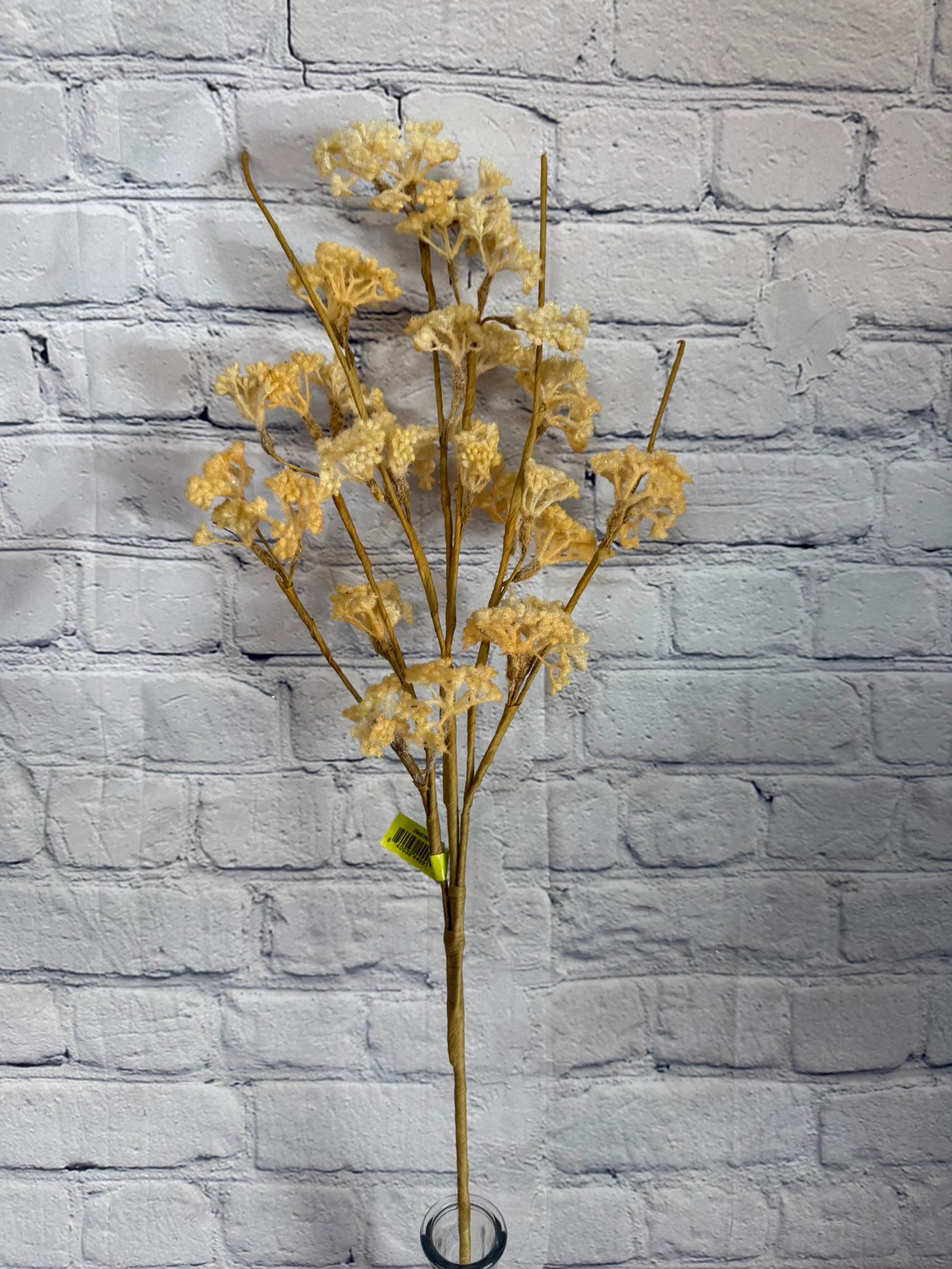 Natural Yarrow Spray X 5, 32” Spray, Wreath Embellishment Supply ...