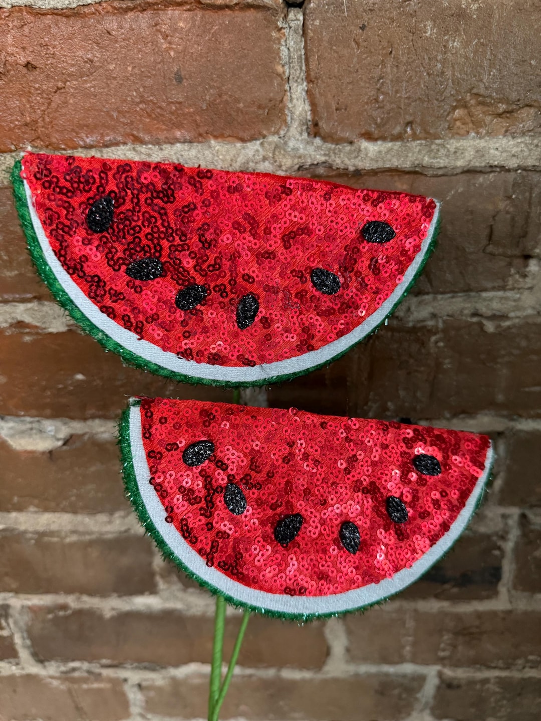 Watermelon Sequin Spray 24”, Summer Décor, Summer Floral, Spring or ...