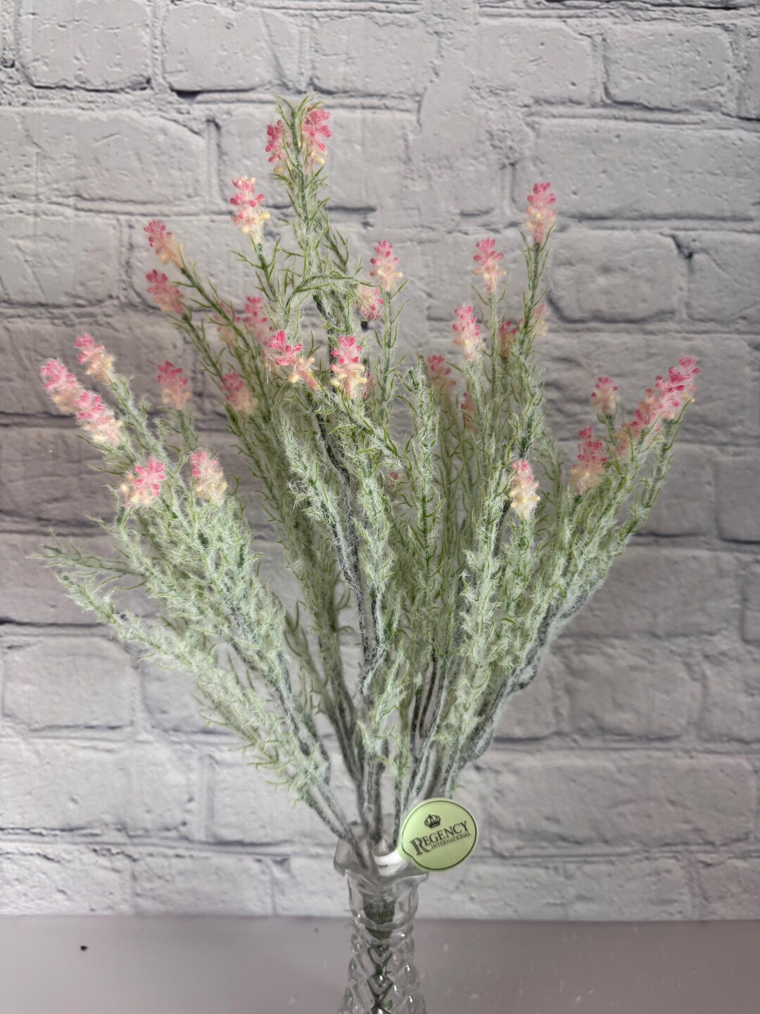 Clover Berry Bush Pink and Green Plastic 5 X17", Filler Bush Vase ...