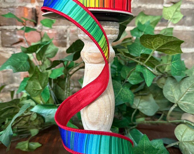 Sarape Ribbon 1" X10 Yards– Perfect for Cinco De Mayo, Fiesta Parties ...