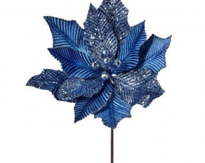 Champagne Salal Leaf Spray, Velvet W/ Glitter, 26", Winter Spray for ...