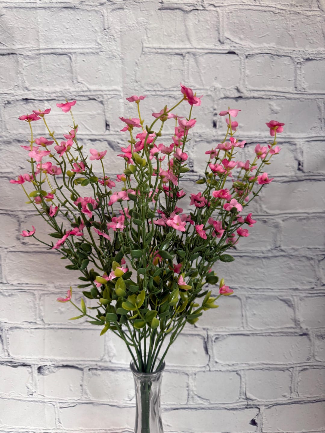 Forget Me Not, Pink, 17.5", Floral and Vase Filler, Wreath ...