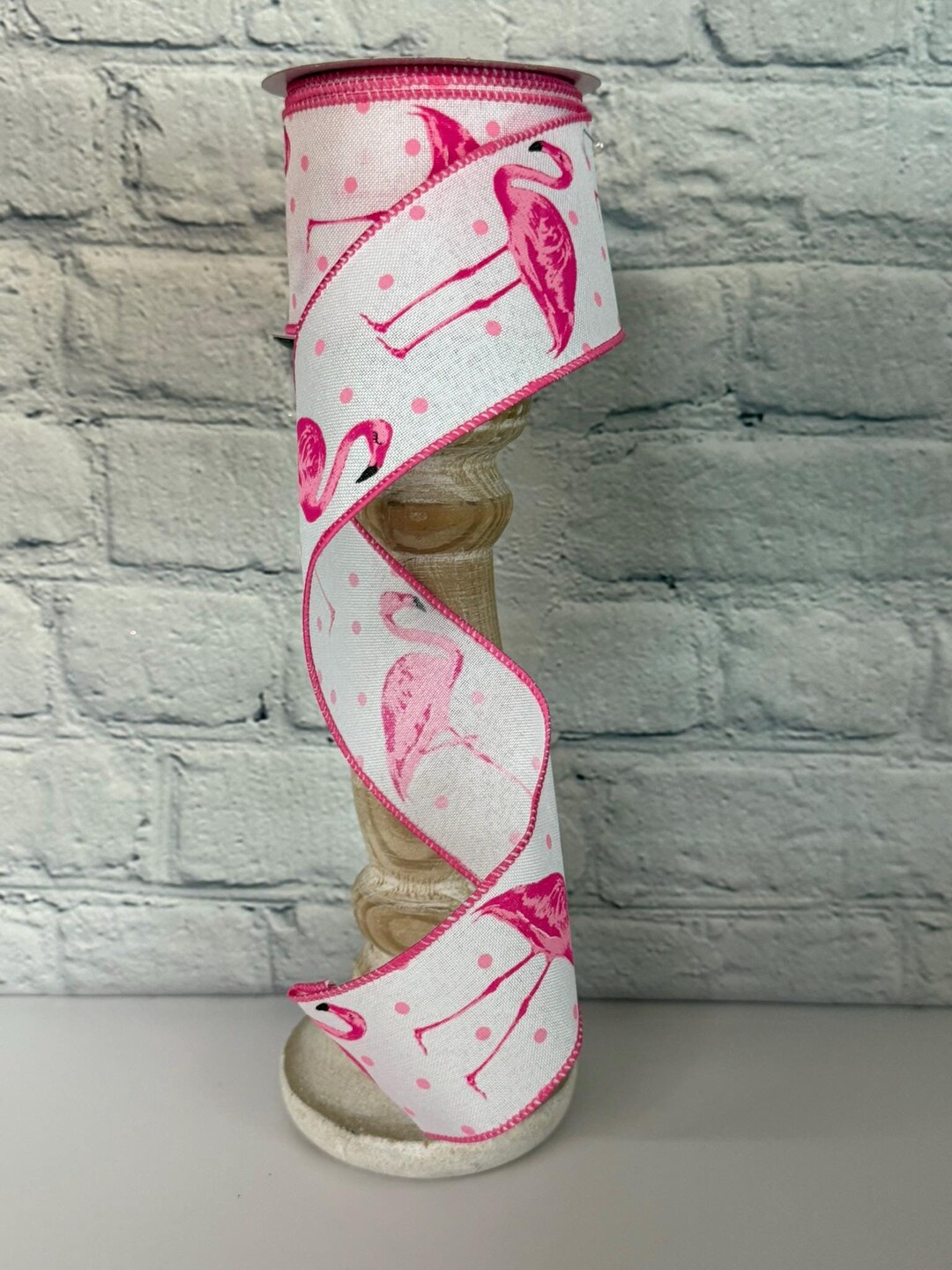 Flamingo Wired Ribbon 2.5” X 10 Yards, Ribbon for Wreaths, Crafts or ...