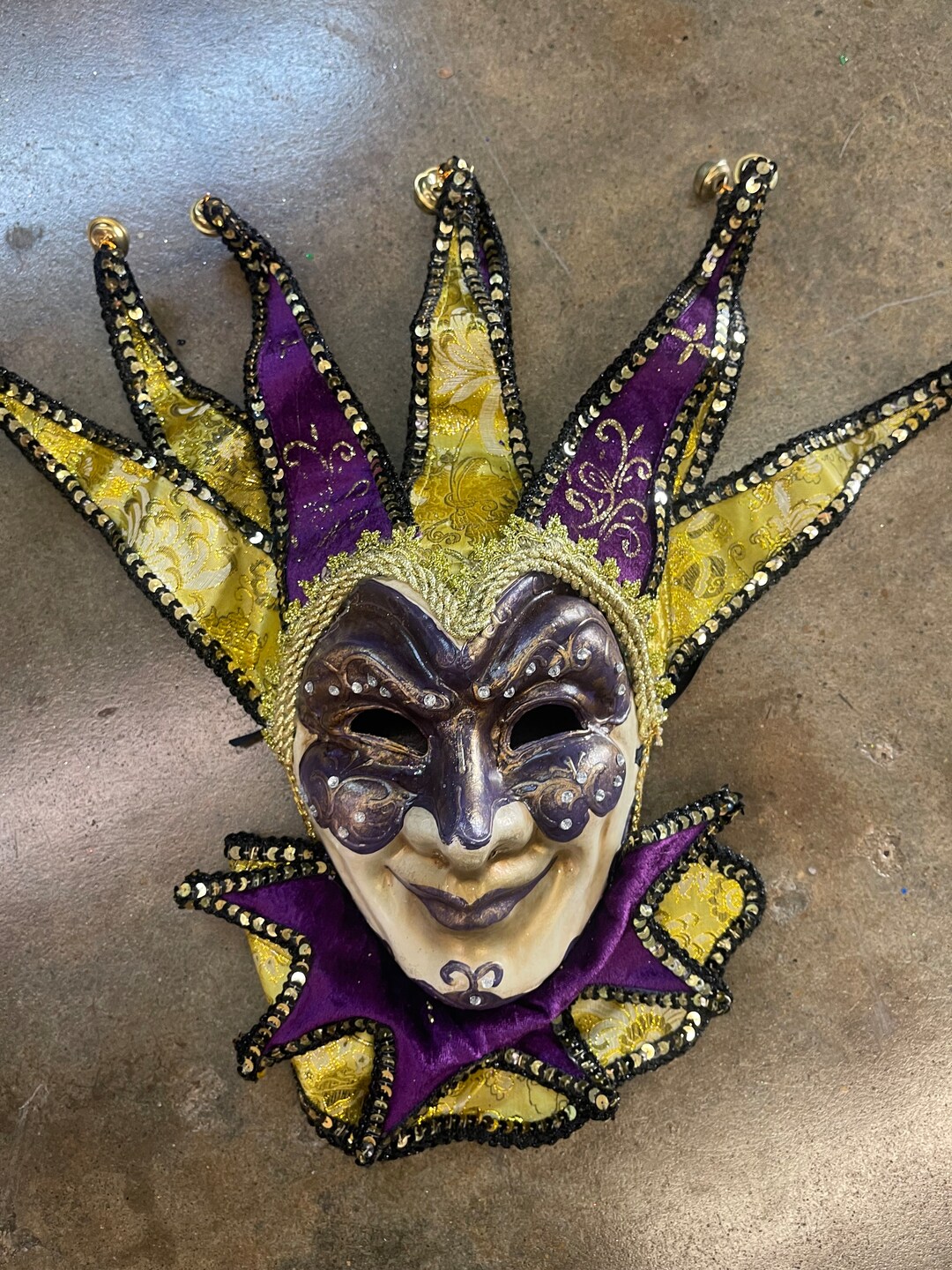 Mardi Gras Mask, Jester Mask, Carnival Mask, Masquerade Mask - Etsy