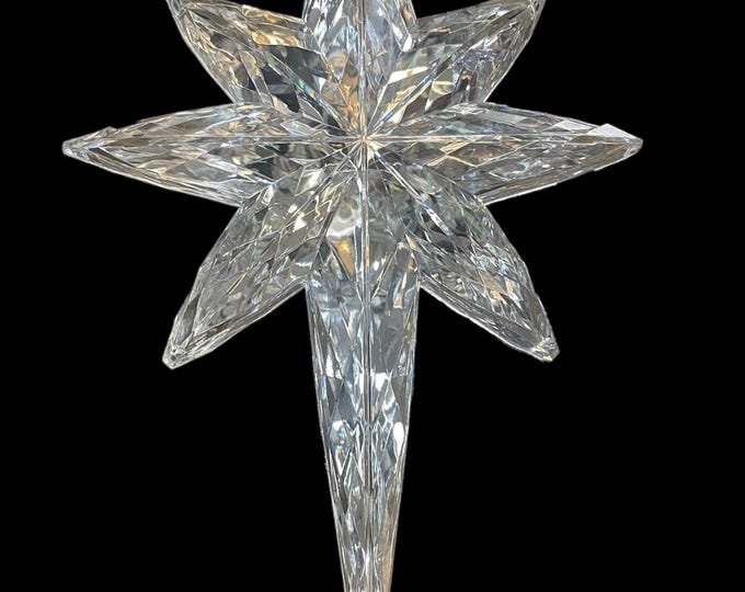 Silver Star of Bethlehem Ornament, 8" X 6" Acrylic Ornament: Perfect ...