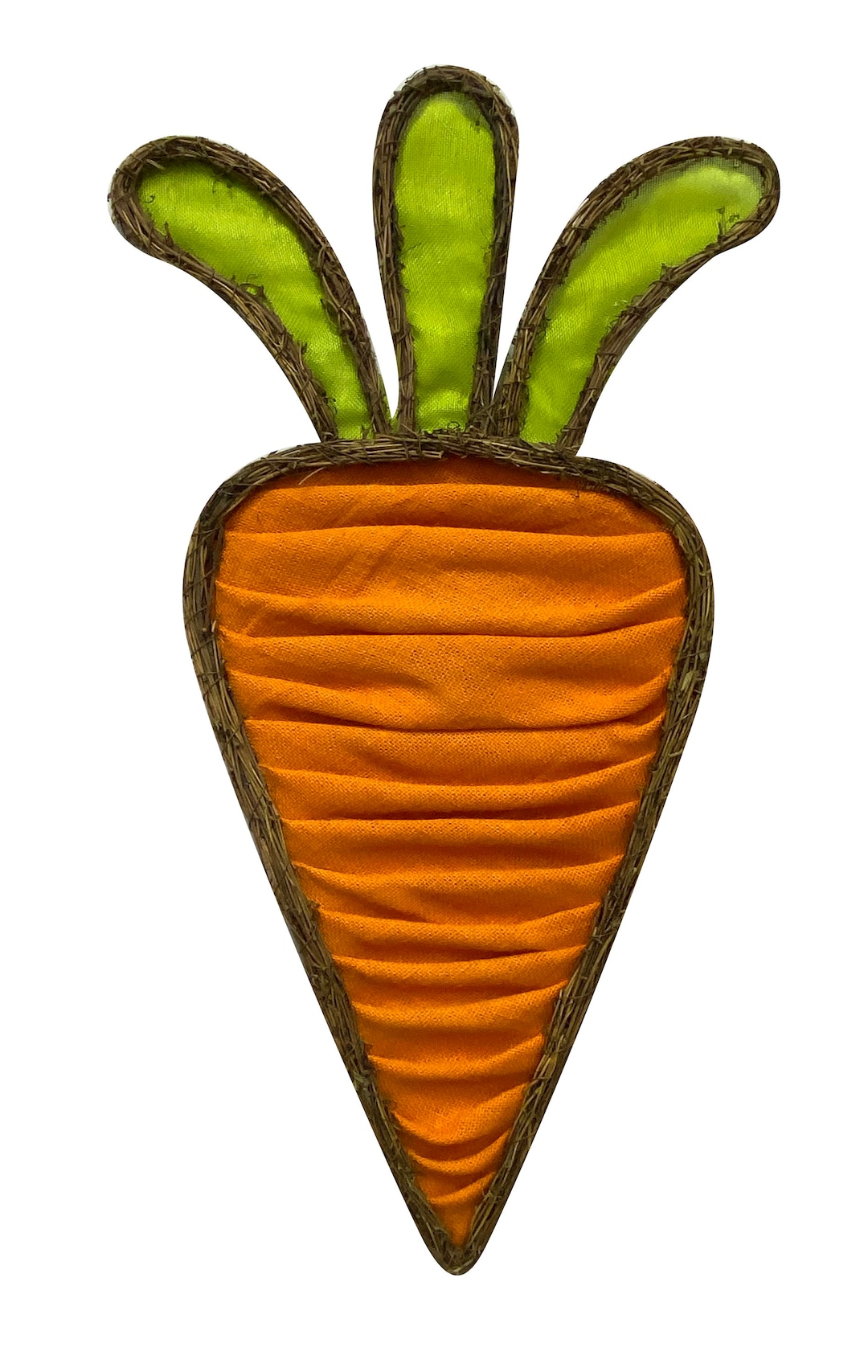 Burlap Carrot Form Wall Hanging Art, Front or Back Porch Summer Décor ...