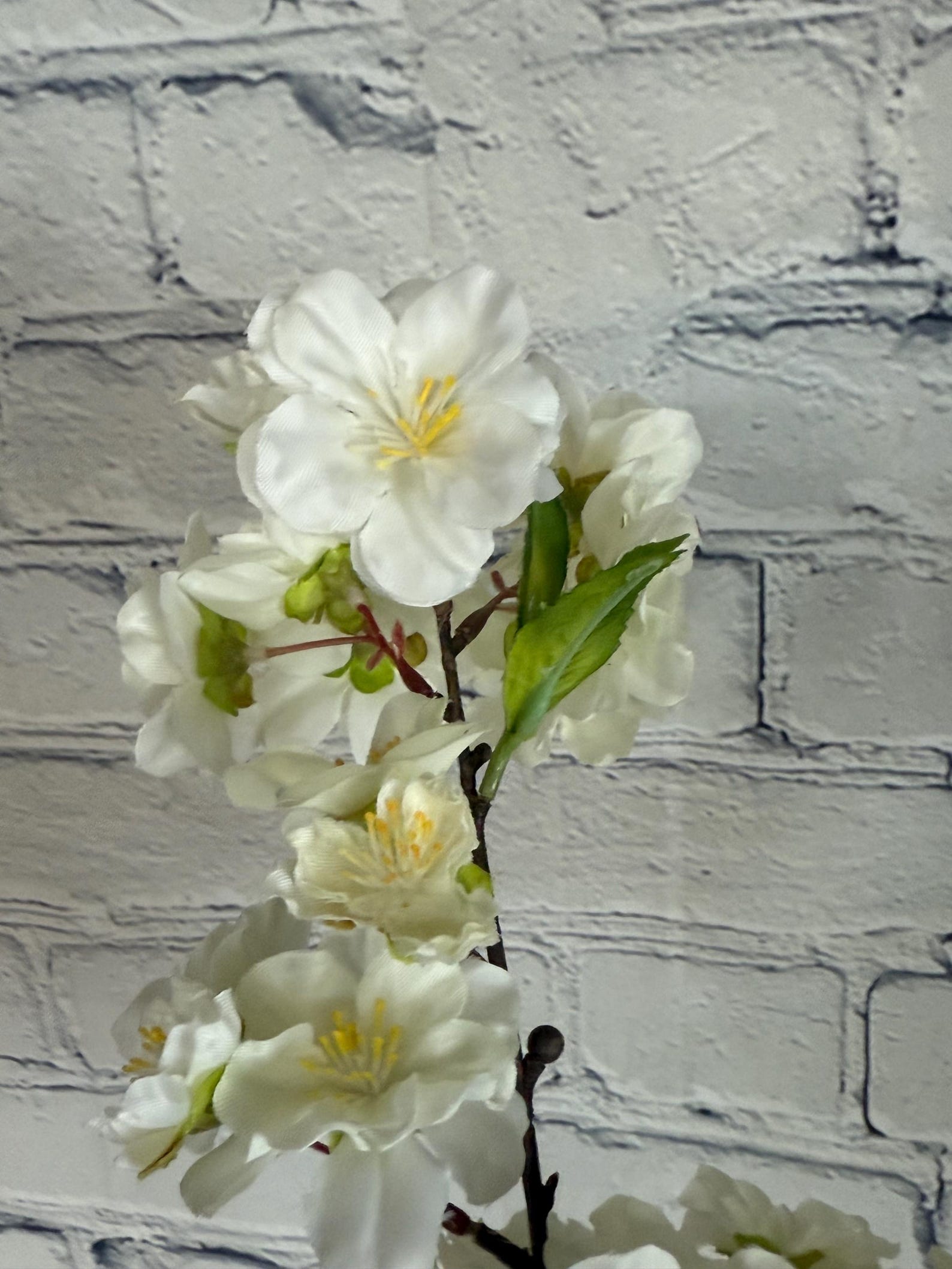 Cream Sweet Cherry Blossom Pick 18”, Floral Stems for Wreath and Craft ...