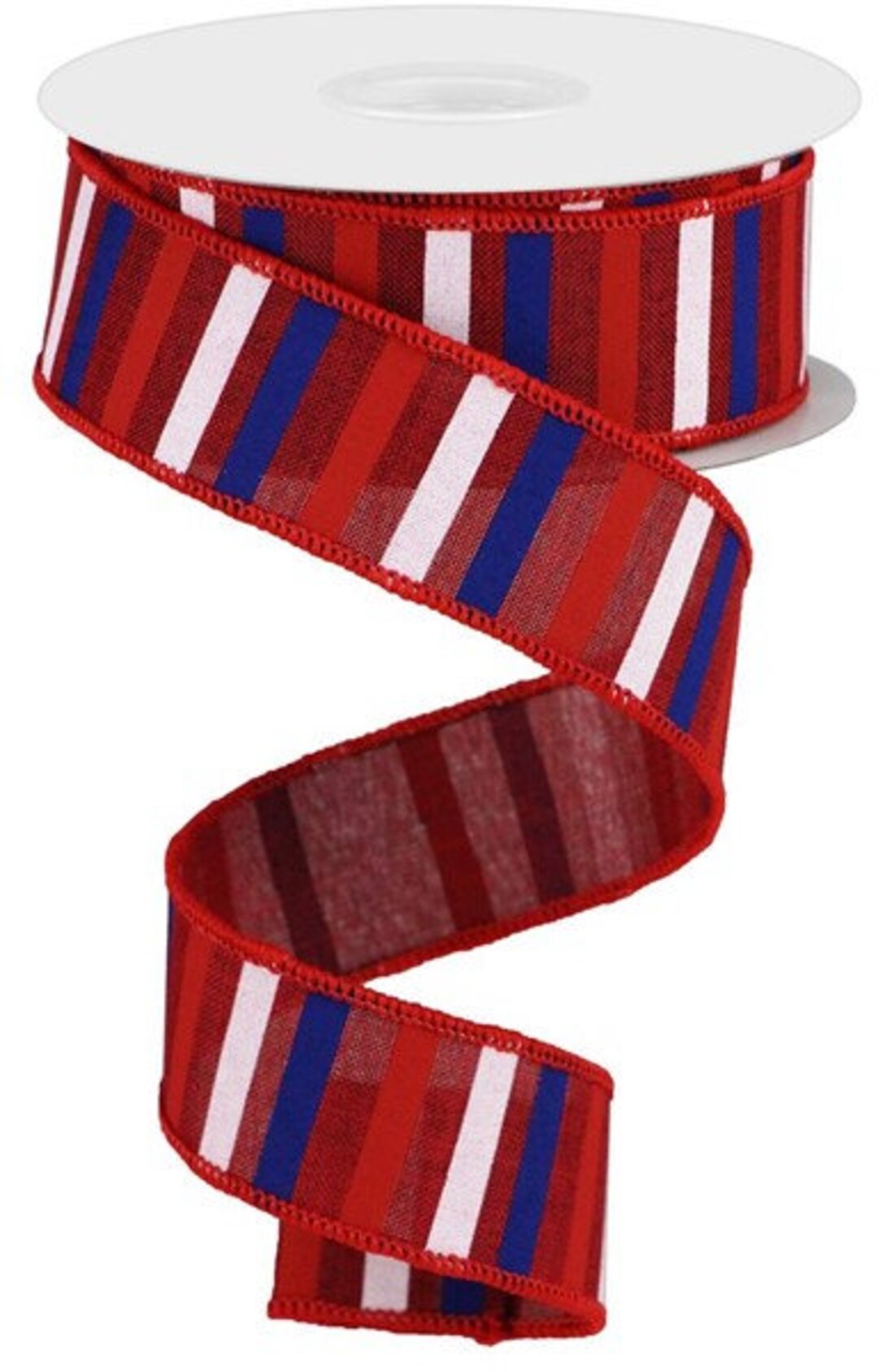 Red, White and Blue Horizontal Stripe 1.5” X 10 Yards, July 4th Ribbon ...