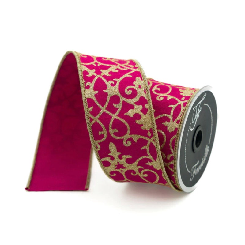 Pink Wired Ribbon - Etsy