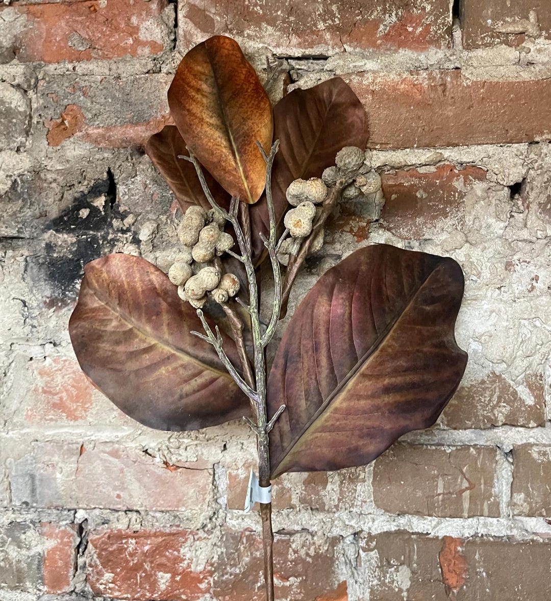 Magnolia Leaf Harvest Mix 25" Fall Magnolia Leaves, Fall Centerpieces ...