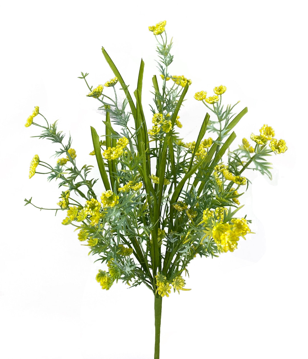 Yellow Sedum Filler Bush 21”, Wreath Embellishment Supply, Floral ...
