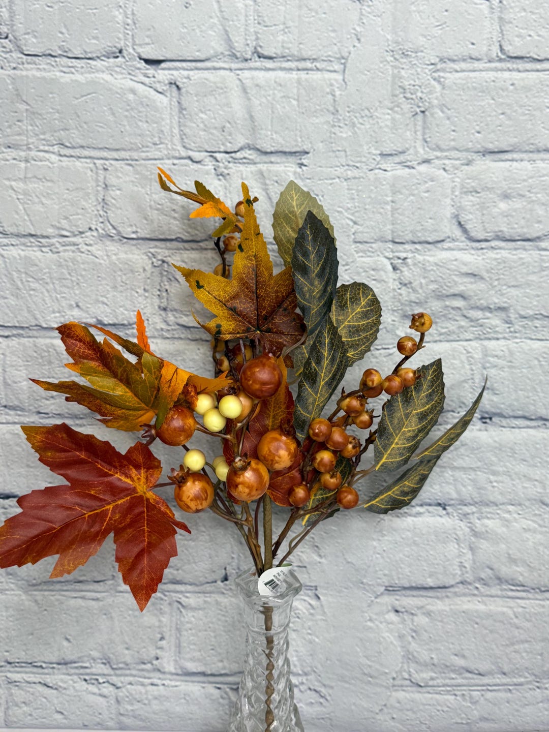 Fall Berry Leaf Pick – 15" - Fall Leaves, Autumn Leaves MTH13521 - Etsy