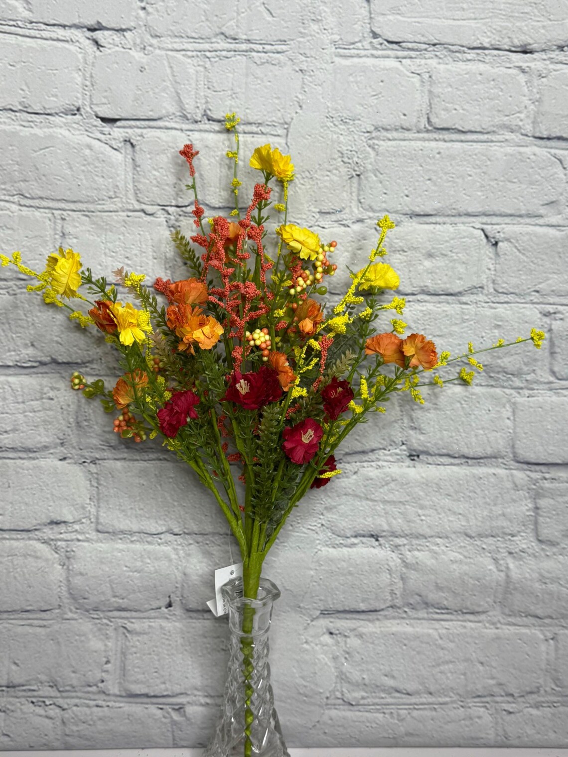 Spring Mini Flower, Orange Yellow Red 20”, Spring Mixed Floral, Spring ...