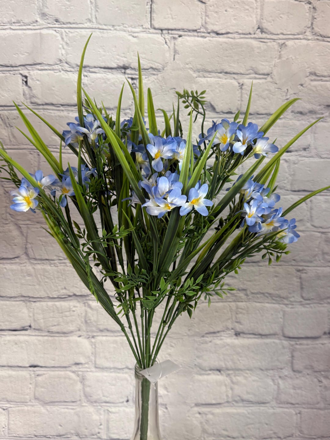 Blue Filler Bush X 12 17", Mix Greenery Bush Vase Filler, Greenery Stem ...