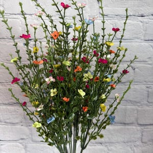Spring Flowers Multi Color Bush 21”, Spring Filler, Easter Floral ...