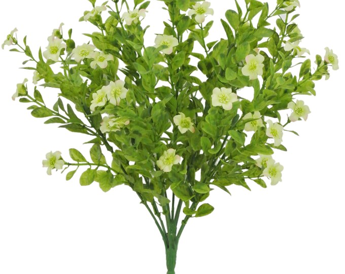 Green Filler Bush X 9 17", Mix Greenery Bush Vase Filler, Greenery Stem ...