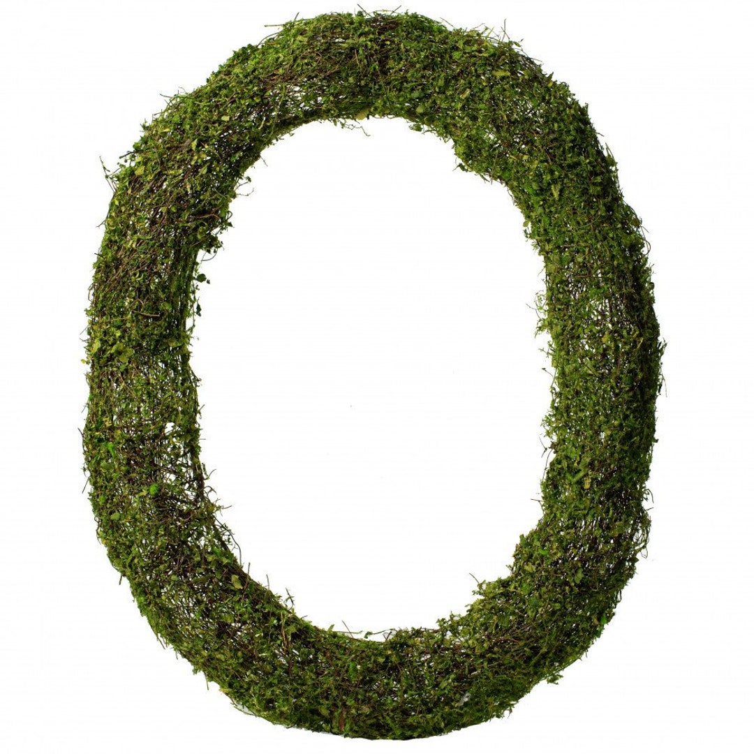 Moss Wreath Base Oval, 22H X 17W, Thick Moss Wreath Form for Wreath ...