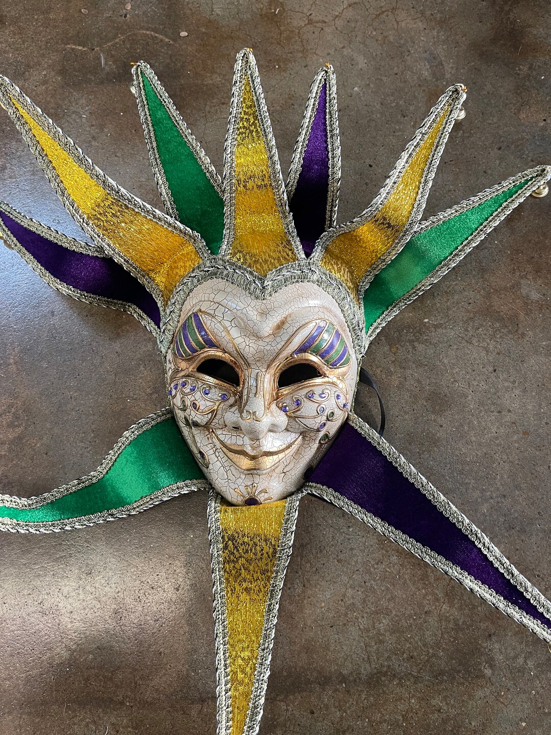 Mardi Gras Mask, Jester Mask, Carnival Mask, Masquerade Mask - Etsy