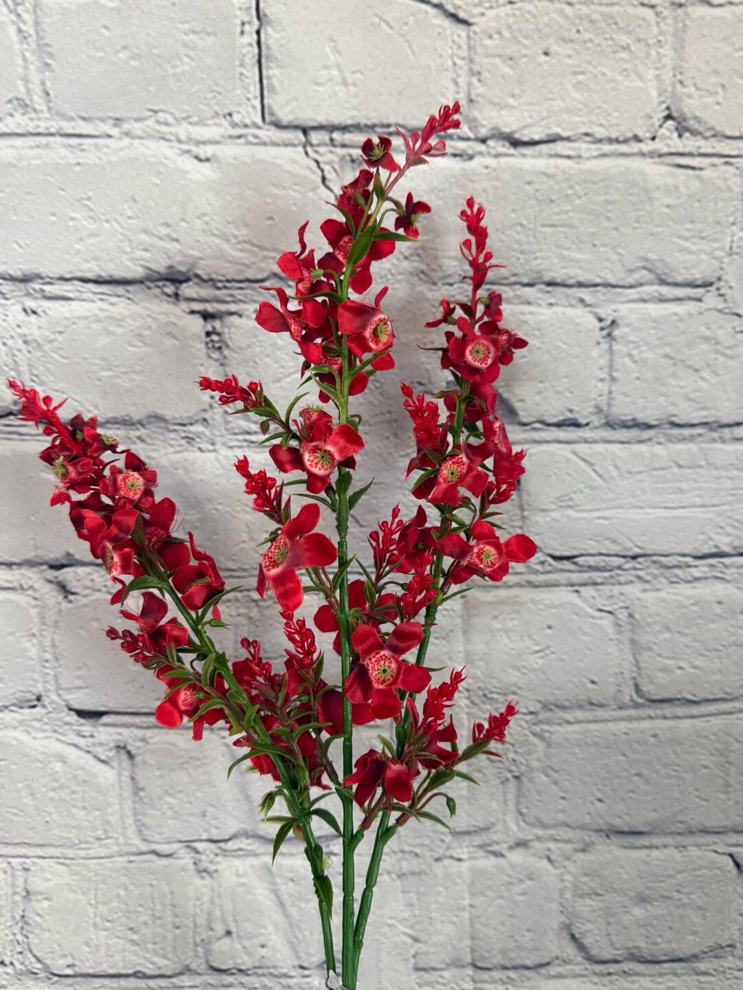 Genestra Red Stem, 29", Greenery Wreath Embellishment Supply, Floral ...