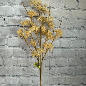 Natural Yarrow Spray X 5, 32” Spray, Wreath Embellishment Supply ...