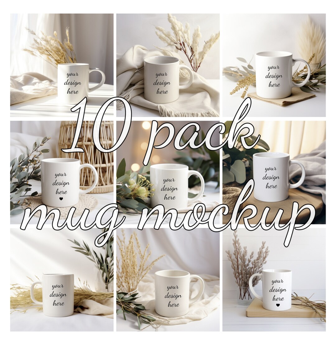 Boho Mug Mockups Style Coffee Cup Mock up Bundle Boho Mock up ...