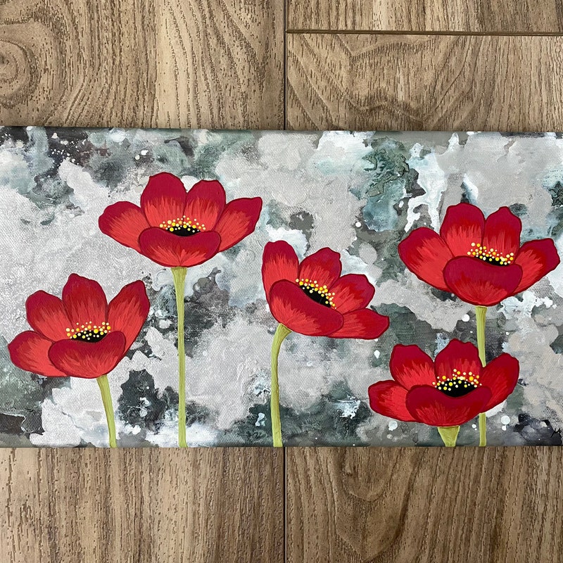 Acrylic Poppies - Etsy