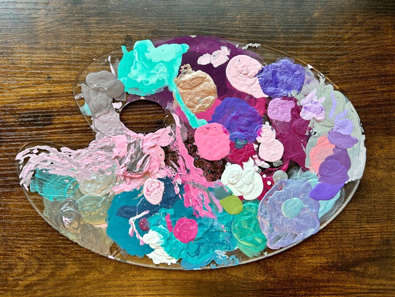 Unique Abstract Art Made From Authentic Artists Palette P. 29 - Etsy
