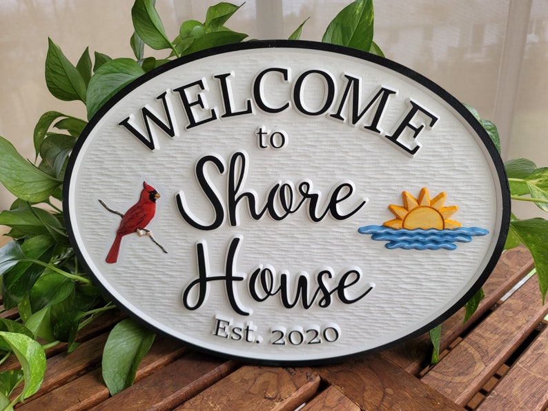 House Sign Custom Outdoor House Sign Personalized House | Etsy