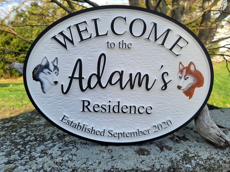 House Sign Custom Outdoor House Sign Personalized House | Etsy