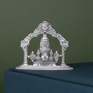 Pure 92.5 Silver Antique Finish Thiruma Face 2D Idol - Etsy