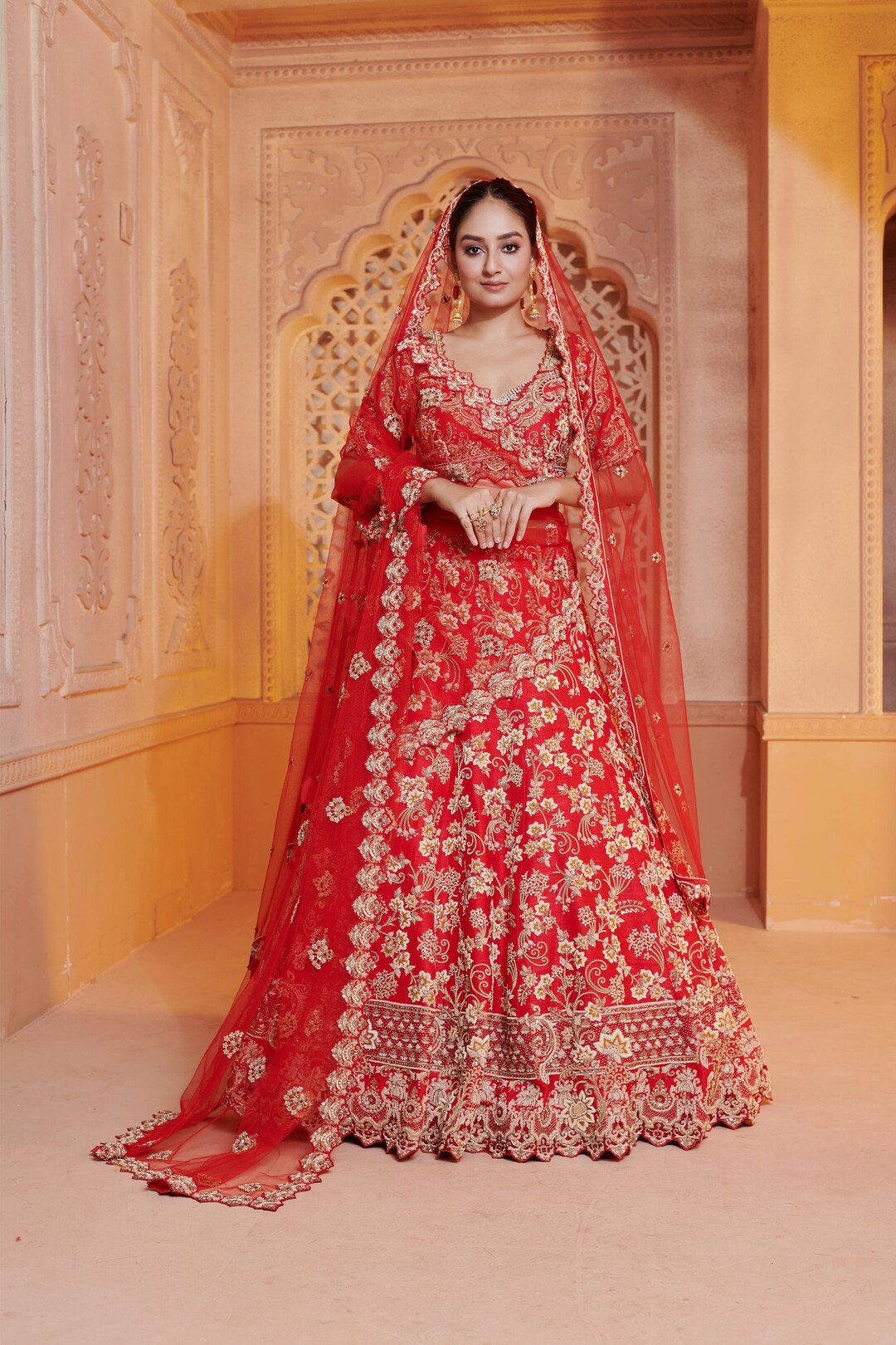 Ruby Rose Regalia Lehenga With Embroidery, Customizable, Made to Order ...