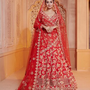 Ruby Rose Regalia Lehenga With Embroidery, Customizable, Made to Order ...