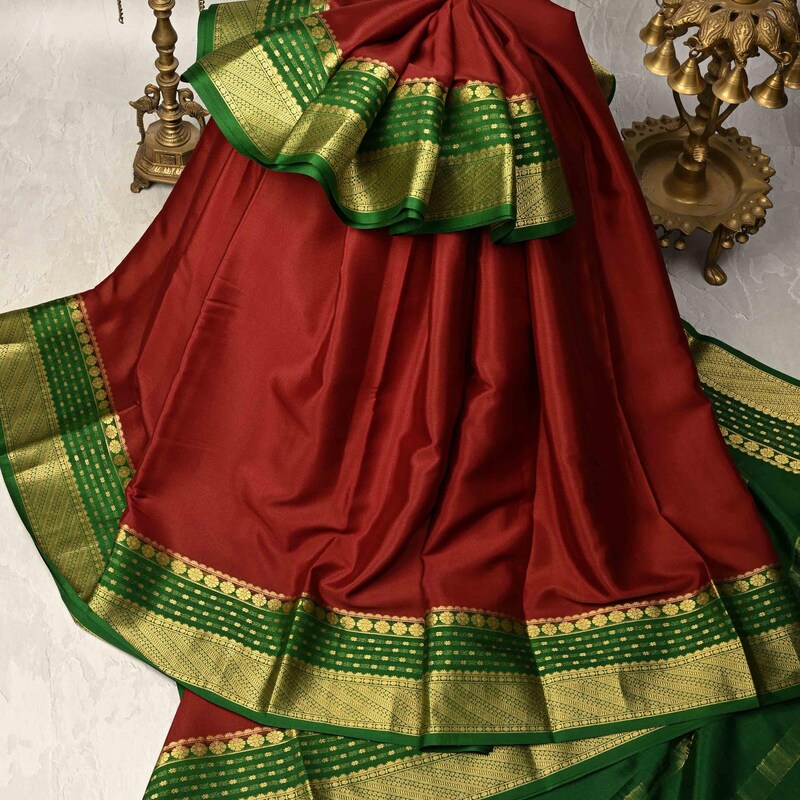 Buy Ksic Mysore Silk Saree Online In India - Etsy India