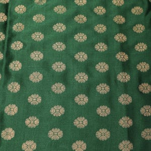 Bottle Green Pure Mashru Silk Saree With Jhumka Motif | SILK MARK ...