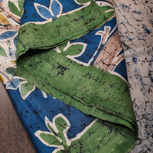 Blue Tree of Life Batik Gachi Tussar Silk Saree CERTIFIED SILK - Etsy