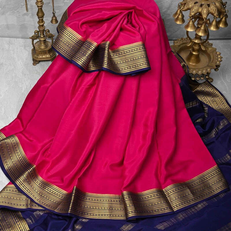 Buy Ksic Mysore Silk Saree Online In India - Etsy India