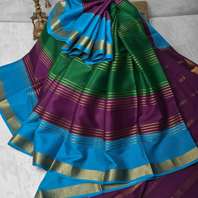 Buy Ksic Mysore Silk Saree Online In India - Etsy India