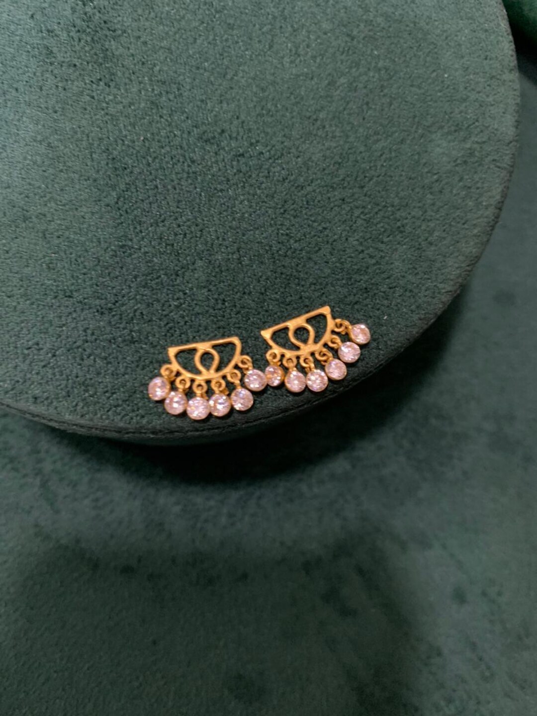 22 Ct Gold Elegant CZ Stone Earring Extensions for a Versatile Look - Etsy