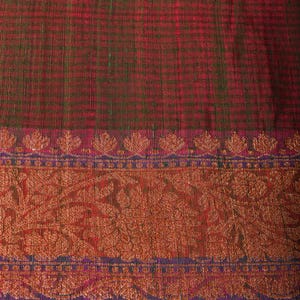 Green Dupion Banarasi Silk Saree With Antique Zari Floral Jaal | SILK ...