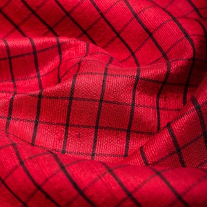 Matka Silk Saree in Red With Checks & Wide Meenakari Border SILK MARK ...