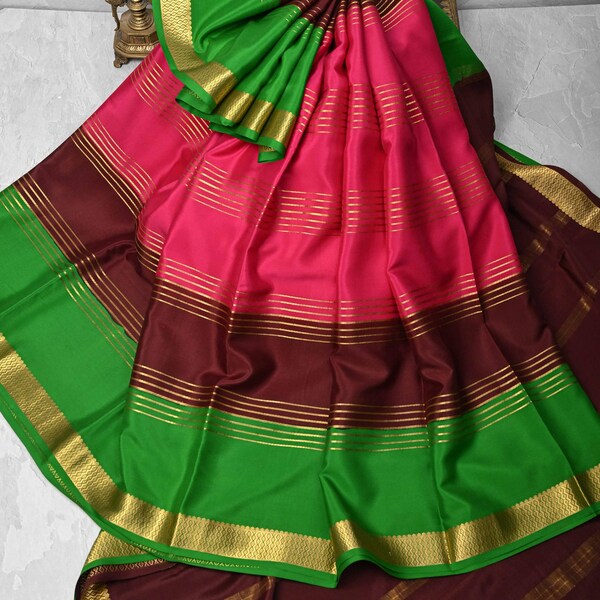 Buy Ksic Mysore Silk Saree Online In India - Etsy India