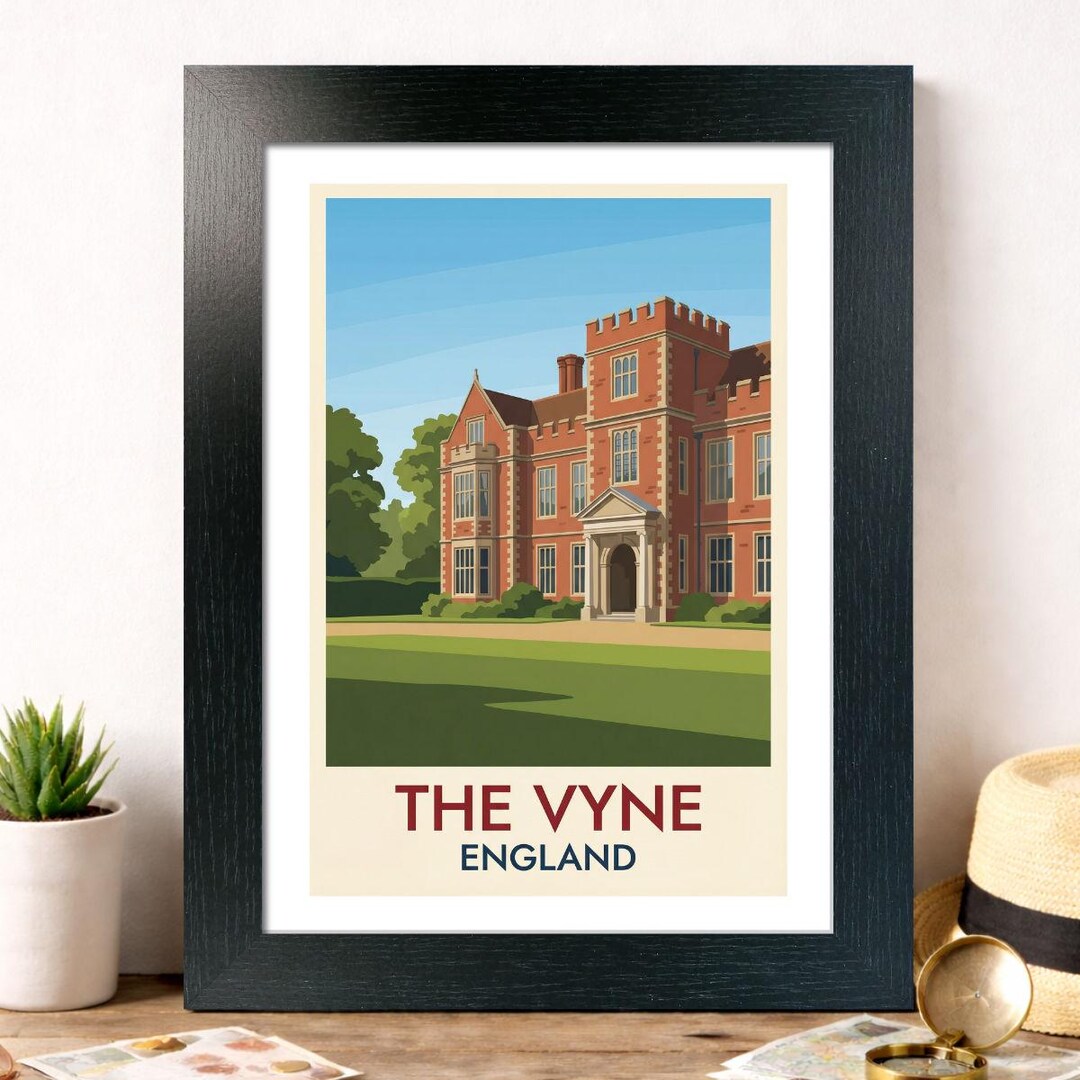 The Vyne, England - Romantic Country House Travel Poster | Tudor ...